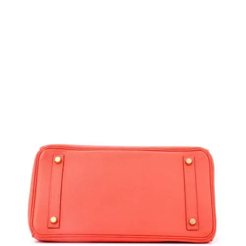 Hermès Birkin Handbag Epsom With Gold Hardware 30 - Red