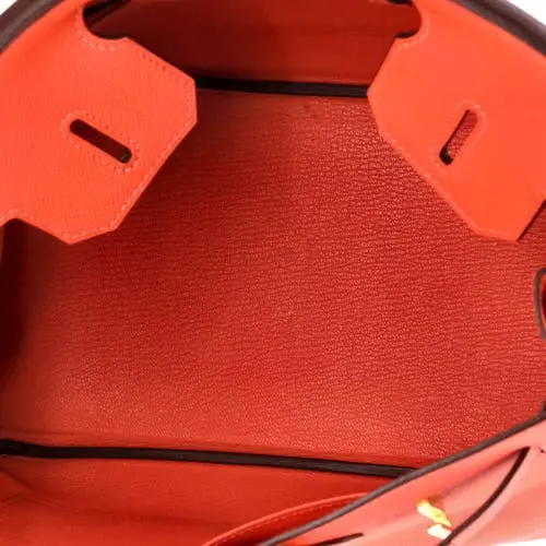 Hermès Birkin Handbag Epsom With Gold Hardware 30 - Red