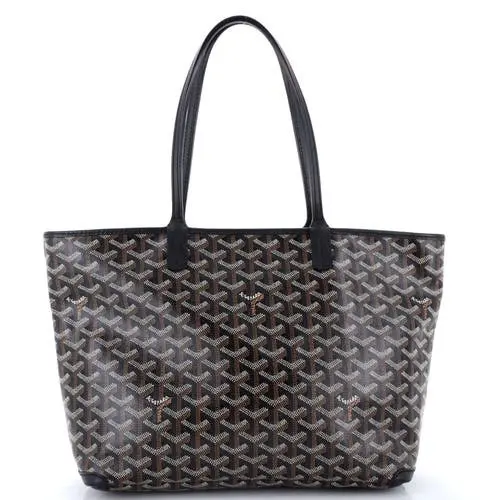 Goyard Artois Tote Coated Canvas Pm - Black