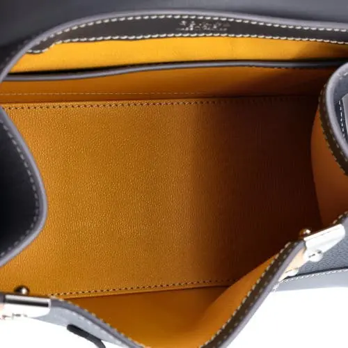 Goyard Saigon Top Handle Bag Leather Pm - Grey