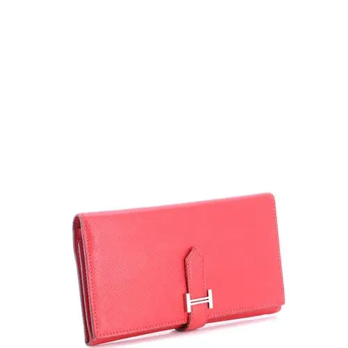 Hermès Bearn Wallet Epsom Long - Red