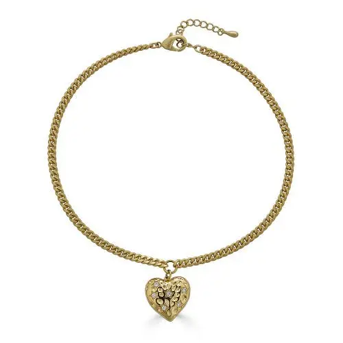LONI PAUL JEWELRY Big Heart Necklace - Gold