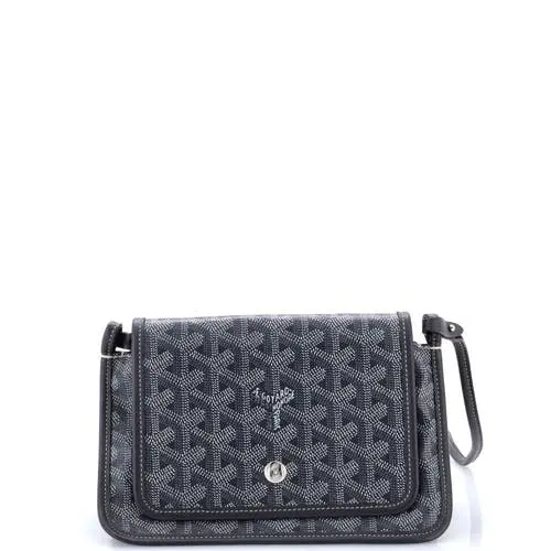 Goyard Plumet Clutch Wallet Coated Canvas - Gray