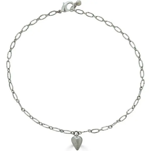 LONI PAUL JEWELRY Delicate Heart Necklace - Silver
