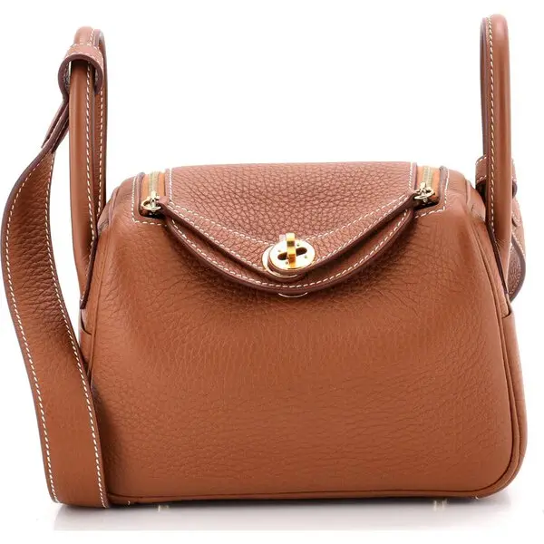 Hermès Lindy Bag Clemence Mini - Gold