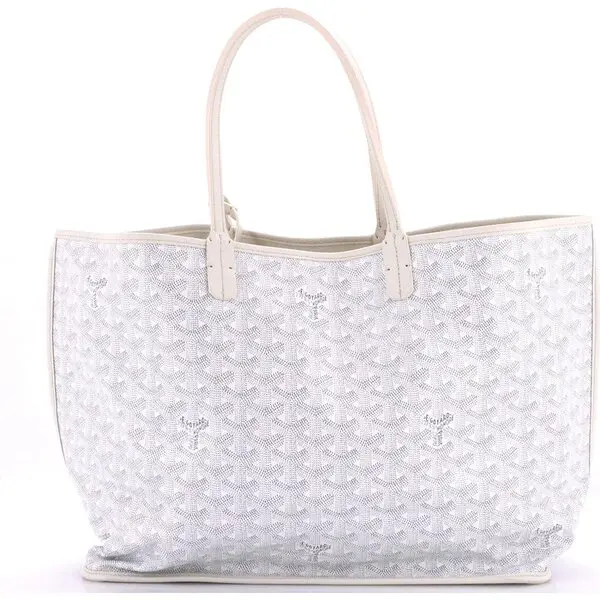 Goyard Anjou Reversible Tote Coated Canvas Pm - White
