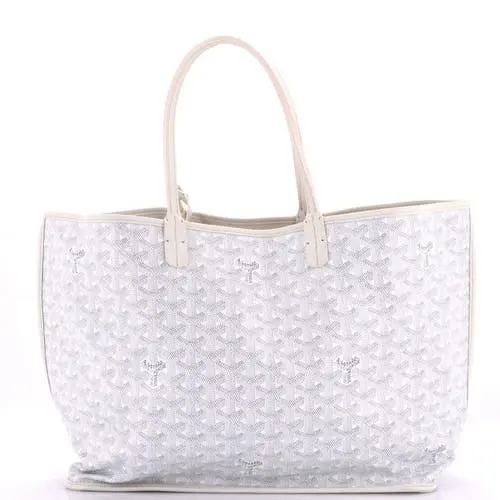 Goyard Anjou Reversible Tote Coated Canvas Pm - White