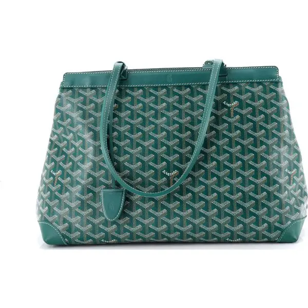 Goyard Bellechasse Bag Coated Canvas Pm - Green