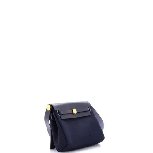 Hermès Herbag Zip Toile And Leather 20 - Blue