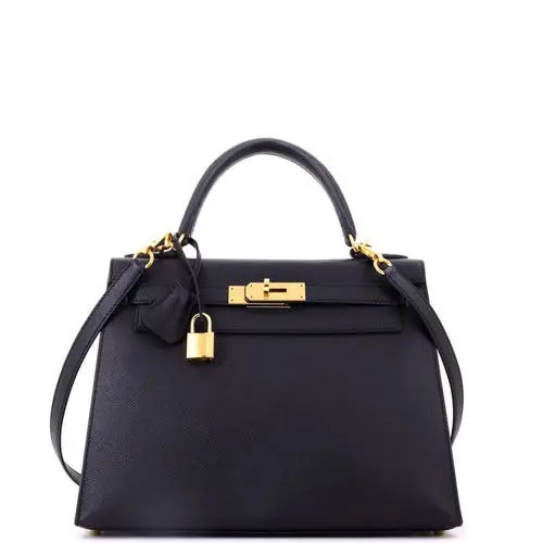 Hermès Kelly Handbag Epsom With Gold Hardware 28 - Black