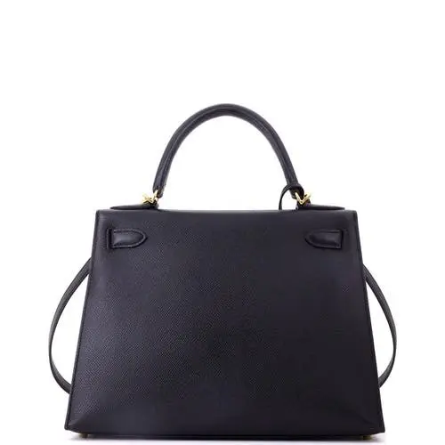 Hermès Kelly Handbag Epsom With Gold Hardware 28 - Black