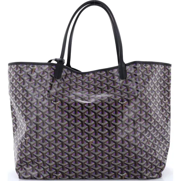 Goyard Saint Louis Tote Claire Voie Coated Canvas Gm - Purple