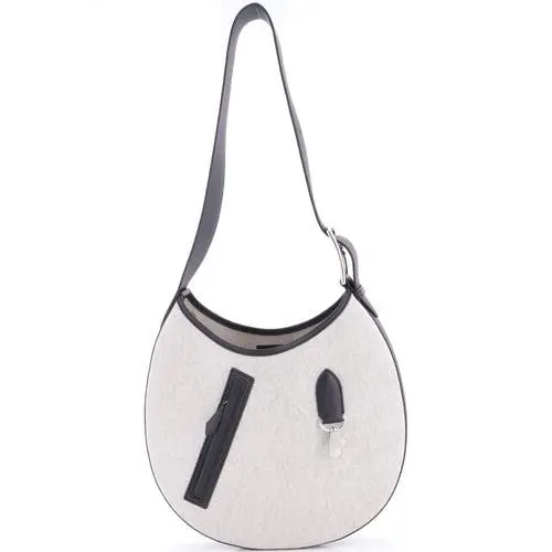 Hermès Arcon Bag Toile And Leather - Noir