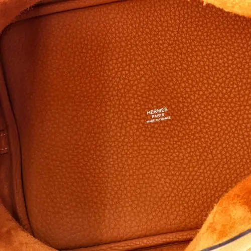 Hermès Eclat Picotin Lock Bag Clemence Mm - Brown