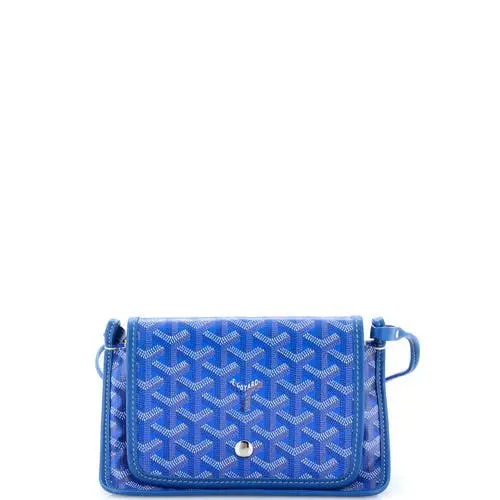Goyard Plumet Clutch Wallet Coated Canvas - Blue