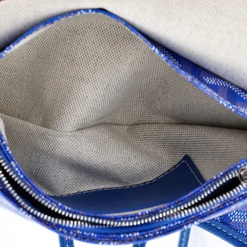 Goyard Plumet Clutch Wallet Coated Canvas - Blue