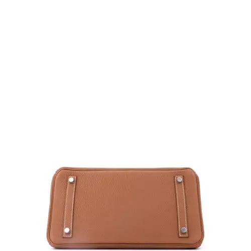 Hermès Birkin Handbag Brown Togo With Palladium Hardware 30