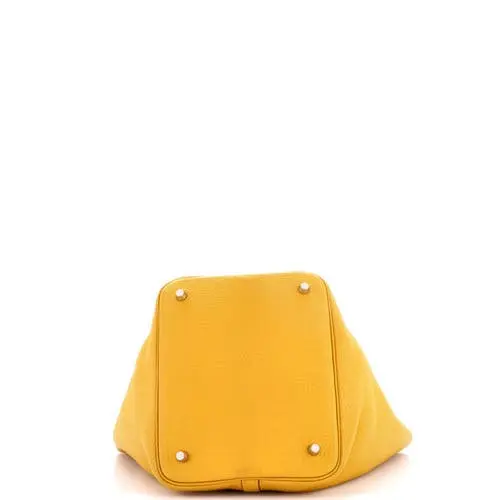 Hermès Eclat Picotin Lock Bag Clemence Mm - Yellow