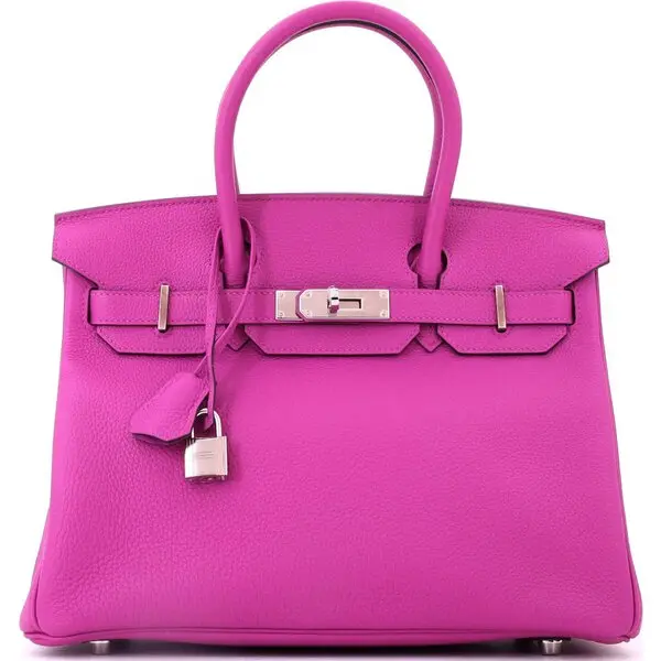 Hermès Birkin Handbag Togo With Palladium Hardware 30 - Pink