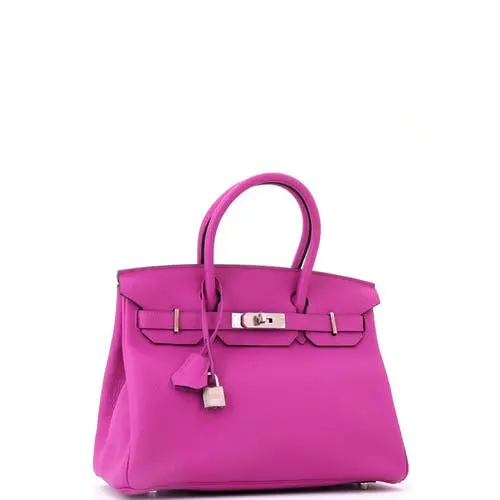 Hermès Birkin Handbag Togo With Palladium Hardware 30 - Pink