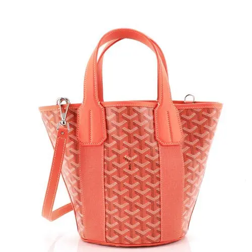 Goyard Belharra Tote Coated Canvas Pm - Pink
