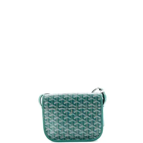 Goyard Belvedere Messenger Bag Coated Canvas With Leather Pm - Green