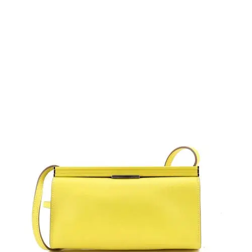 Hermès Clic-h Shoulder Bag Evercolor 21 - Lime