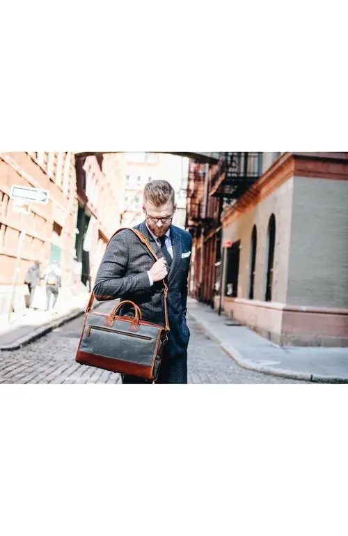 KORCHMAR Sawyer Slim Waxed Canvas Briefcase
