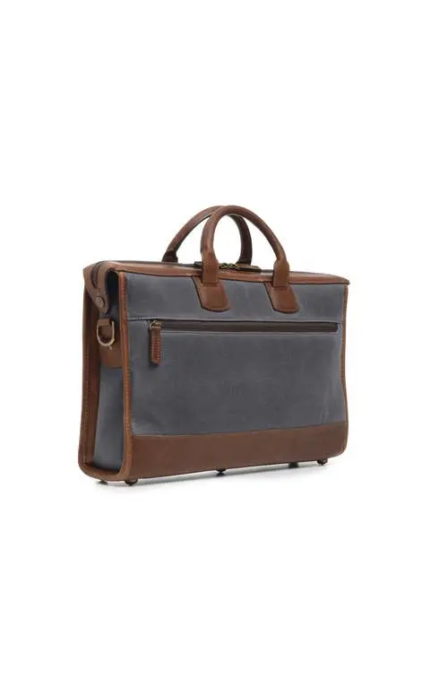 KORCHMAR Sawyer Slim Waxed Canvas Briefcase