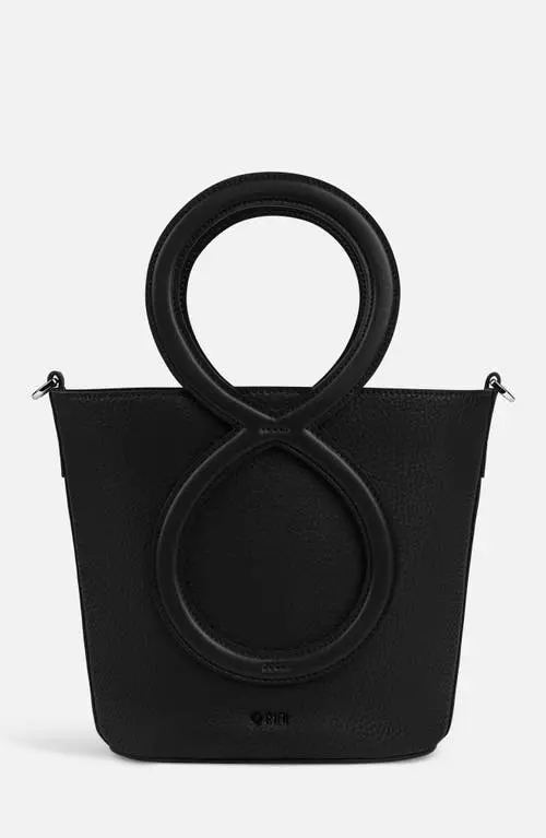 FINI Inty" Handbag With Hoop Handle - Black