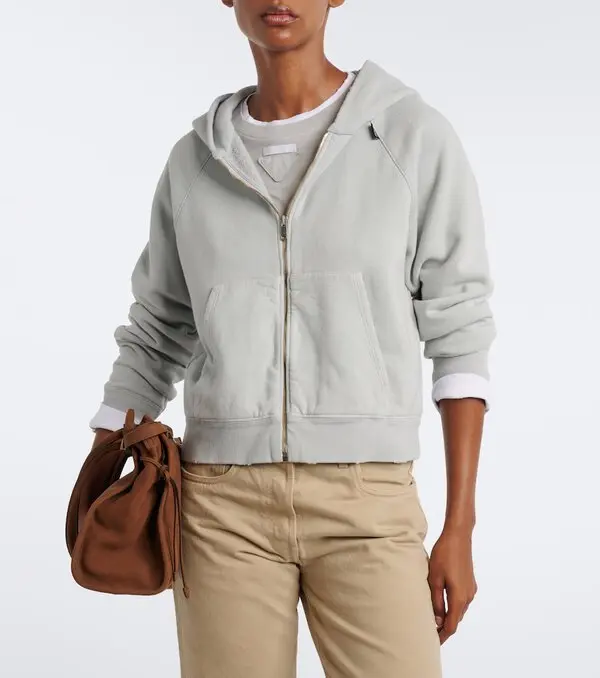 Prada Cotton Jersey Hoodie