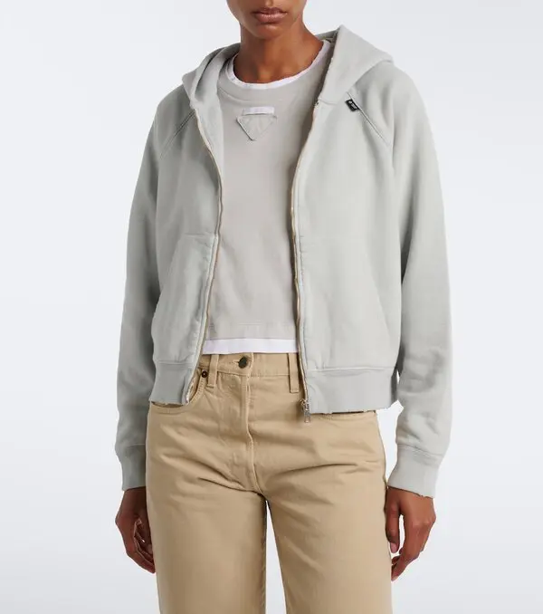 Prada Cotton Jersey Hoodie