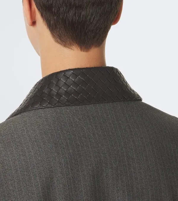 Bottega Veneta Intrecciato Wool And Mohair Blouson Jacket