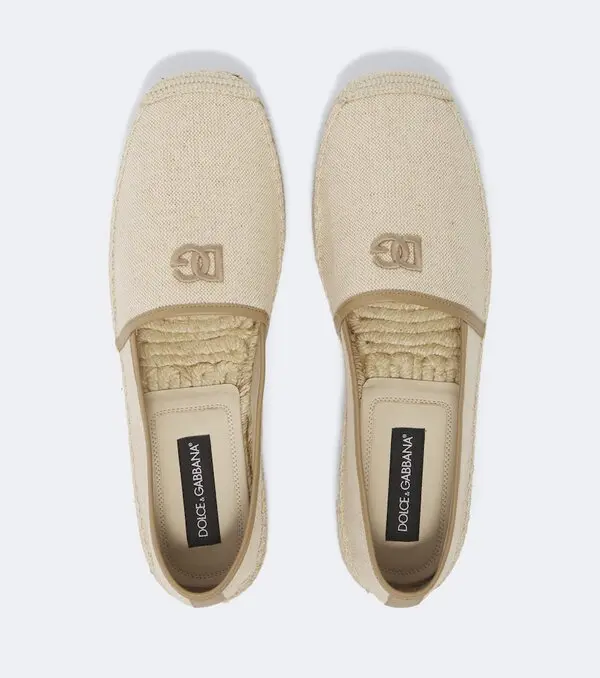 Dolce & Gabbana Embroidered Canvas Espadrilles