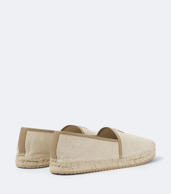 Dolce & Gabbana Embroidered Canvas Espadrilles