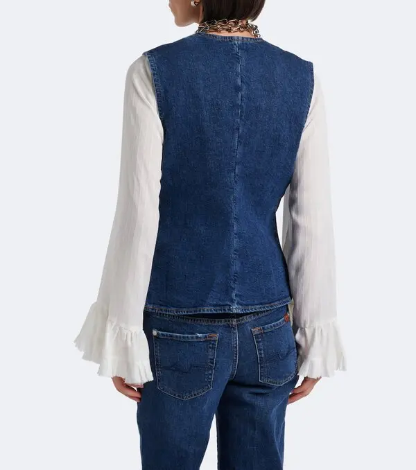 7 For All Mankind Lady Denim Vest
