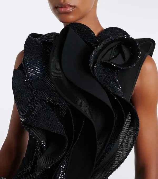 Maticevski Lavish Sequin Embellished Top