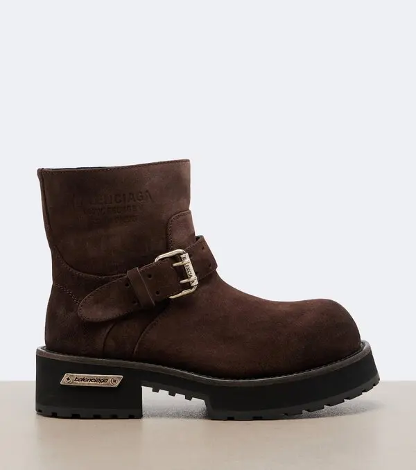 Balenciaga Venom Suede Ankle Boots