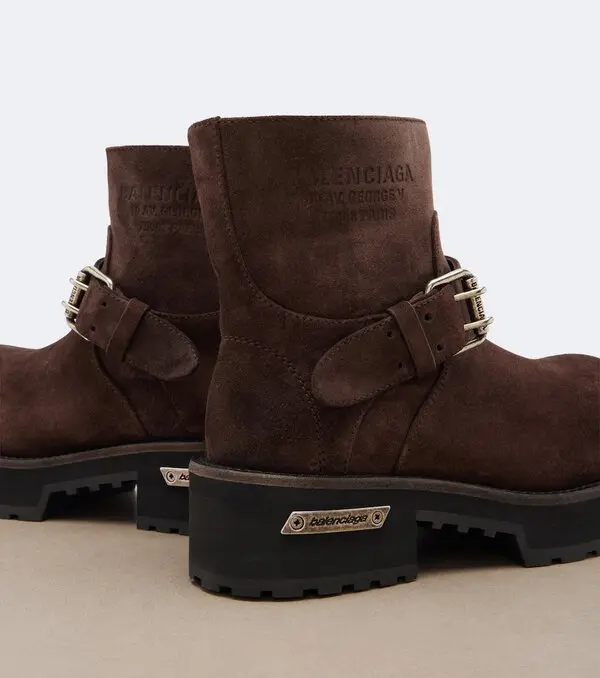 Balenciaga Venom Suede Ankle Boots
