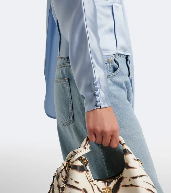 GANNI Scarf-detail Blouse