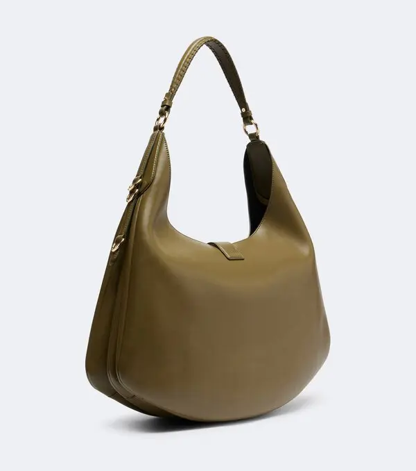GANNI Kat Large Shoulder Bag - Green