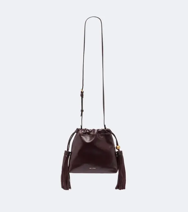Etro Kalispera Mini Leather Crossbody Bag - Purple