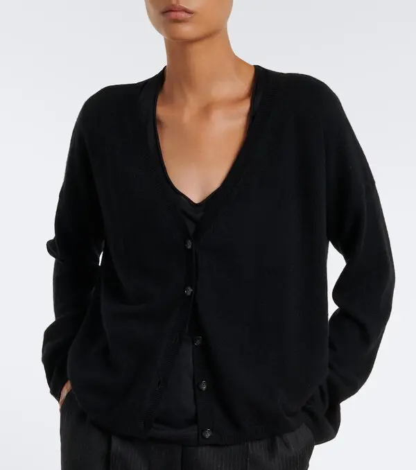 LISA YANG Abby Cashmere Cardigan - Black