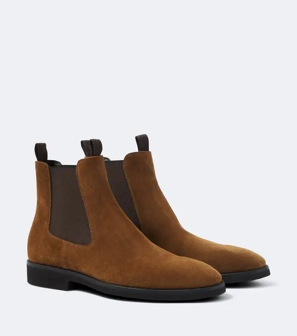 TOM FORD Owen Suede Chelsea Boots - Brown