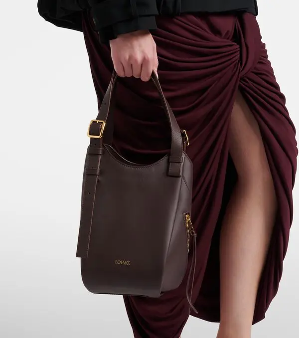 Loewe Hammock Flip Medium Leather Tote Bag