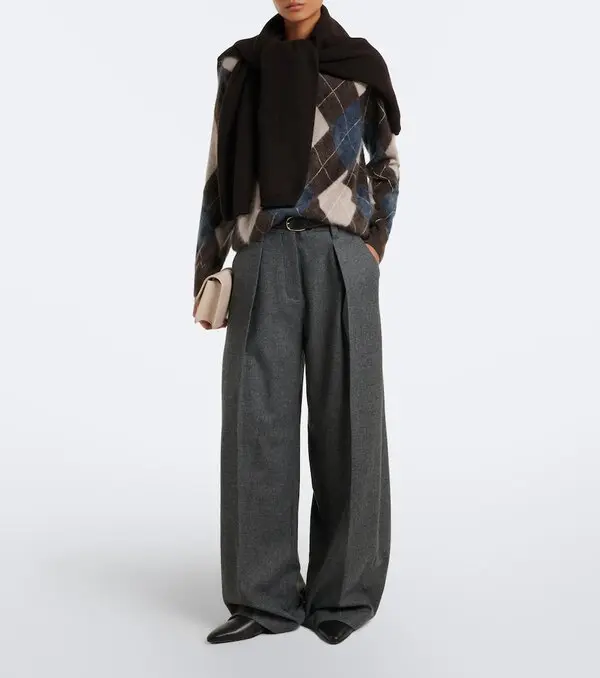 LISA YANG Margy Argyle Cashmere Sweater - Multicoloured