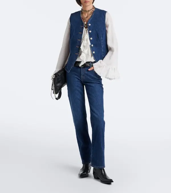 7 For All Mankind Calie Straight Jeans