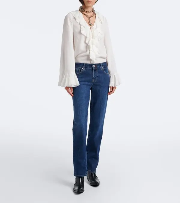 7 For All Mankind Calie Straight Jeans