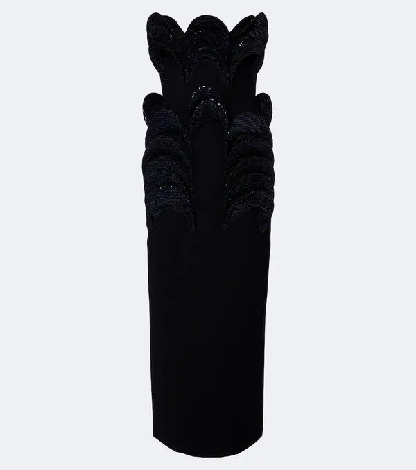 Maticevski Sequined Bustier Cocktail Dress