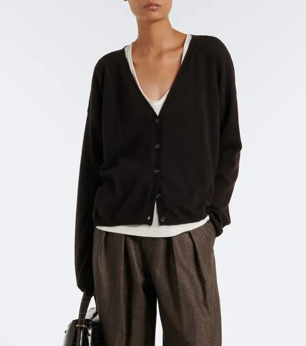 LISA YANG Abby Cashmere Cardigan - Brown